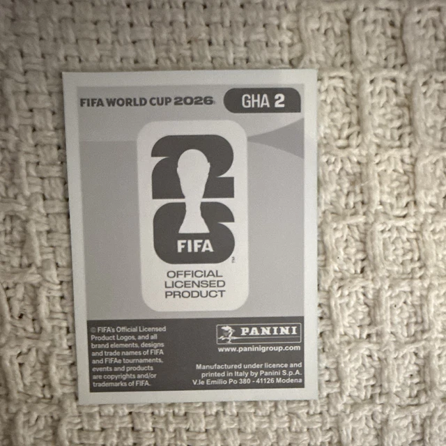 PANINI FIFA WORLD Cup 2026 Ghana GHA 2 Lawrence Ati Zigi Player ...