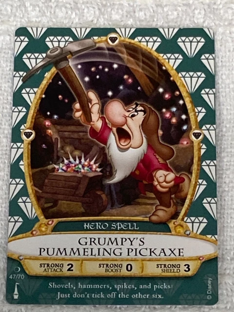WDW DISNEY #47 Grumpy’s Pickaxe Hero Spell Sorcerers of the Magic ...