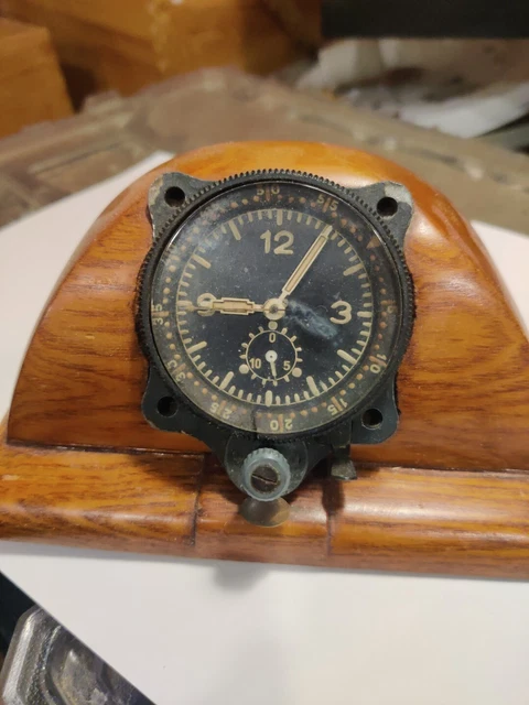 WW2 LUFTWAFFE JUNGHANS J30BZ Aircraft Cockpit Clock Messerschmitt ME BE ...