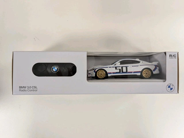 GENUINE BMW 3.0 CSL RC Remote Control Car Model Toy 1:24 Scale ...
