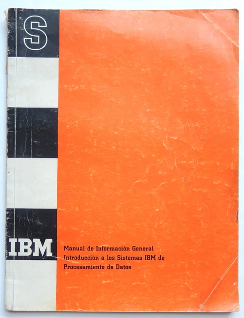 VINTAGE IBM SYSTEMS Data Processing MANUAL SPANISH MEXICO 1961 V. RARE ...