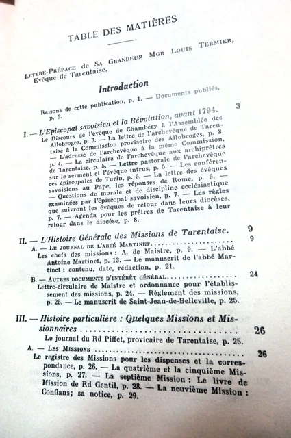 HISTOIRE DES MISSIONS en Tarentaise par Joseph GARIN EUR 15,00 - PicClick FR