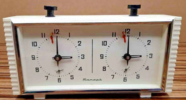 CHESS MECHANICAL CLOCK Timer Yantar Vintage soviet russian USSR Jantar ...