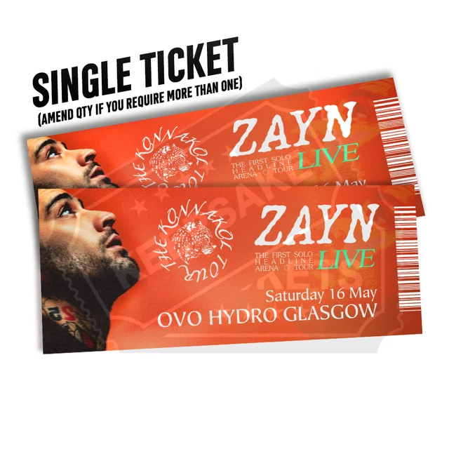 ZAYN MOCK TICKET The Konnakol Tour 2026 | Surprise Gift Reveal ...