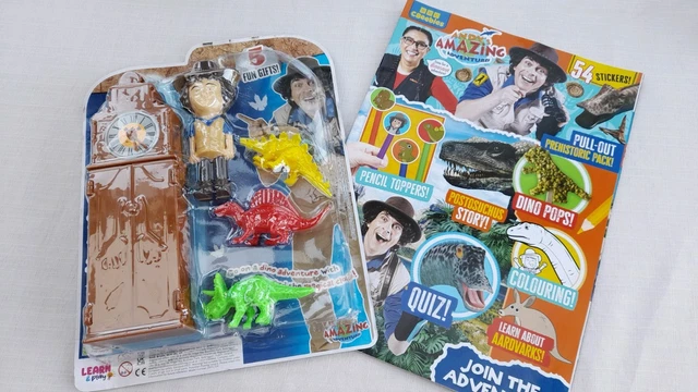 ANDYS AMAZING DINOSAUR Adventures Clock And Andy Figure £27.73 ...