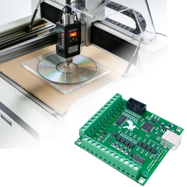 PLUG PLAY USB Motor Driver Board for 4 Axes Control with 100Khz Precise ...