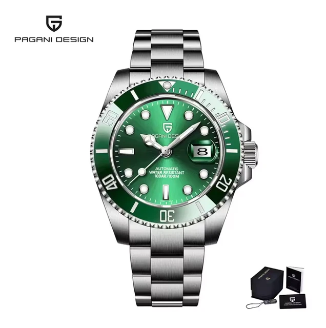 PAGANI DESIGN PD-1639 Uhr GMT Master Herrenuhr Männer Hulk NH35 ...