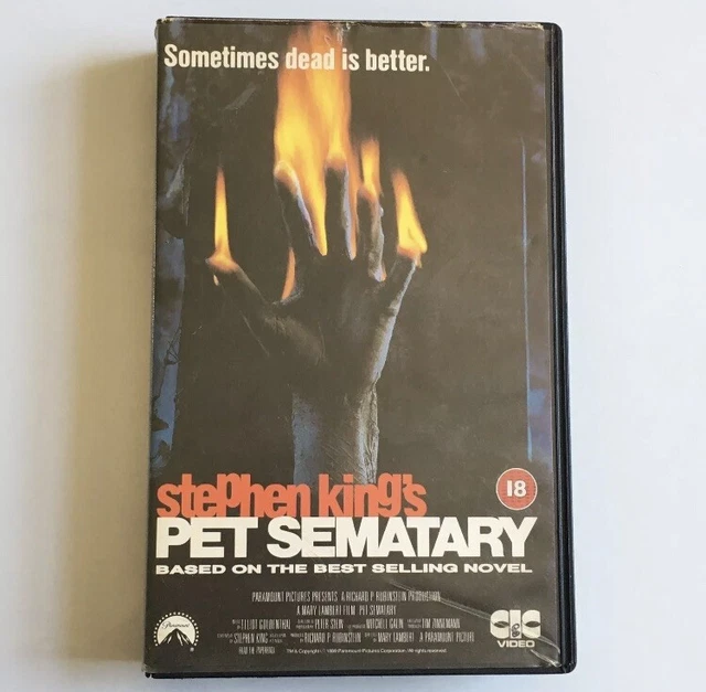 STEPHEN KING'S PET Sematary Horror VHS Ex Rental Big Box £10.99 ...