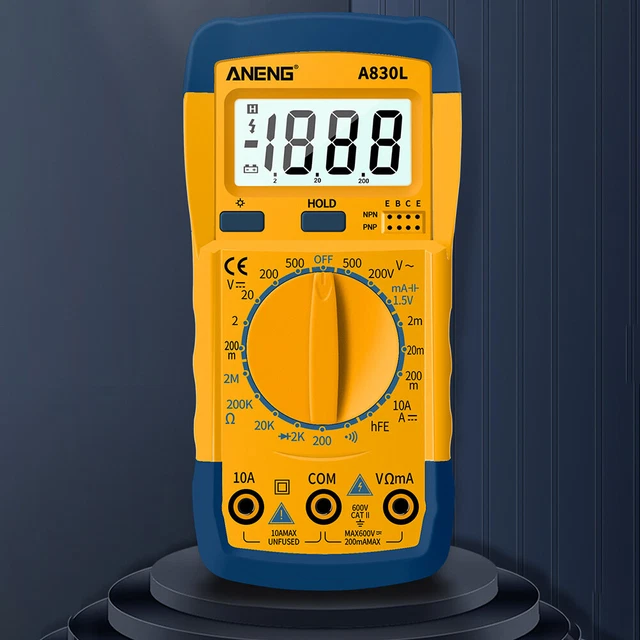 A830L DIGITAL MULTIMETER Amper Gauge Buzzer Measuring Instruments ...
