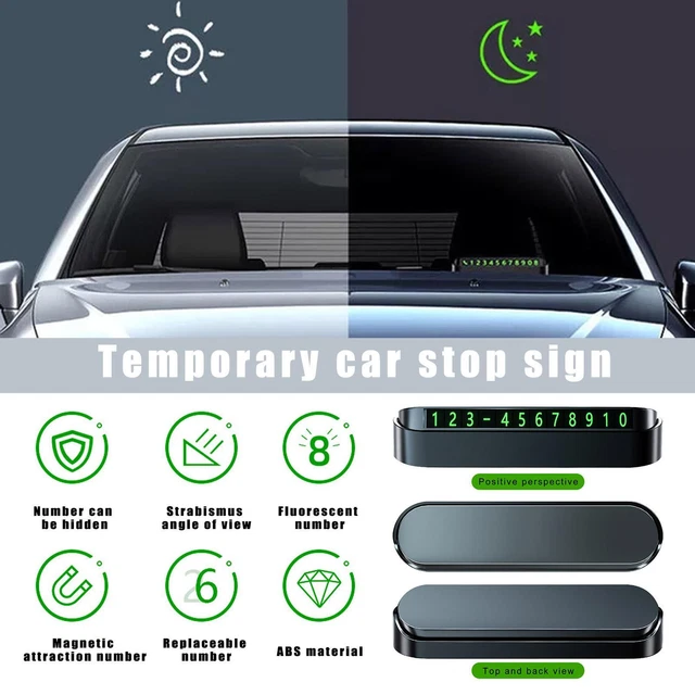 TEMPORARY PARKING SIGN Hidden Number Plate Cartoons Car Phone ...