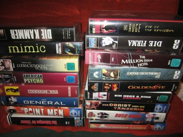 RARITÄTEN VHS KASSETTEN Kult Filme Goldeneye, American Psycho.. EUR 19 ...