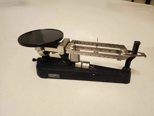 VINTAGE FISHER SCIENTIFIC Triple Beam Metal Balance Scale Nice ...