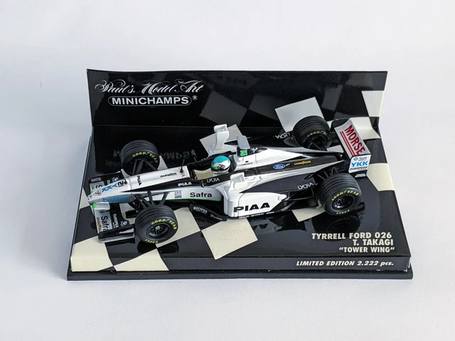 MINICHAMPS F1 TYRRELL Ford 026 T. Takagi "Tower Wing" 1998 1/43 Scale £ ...