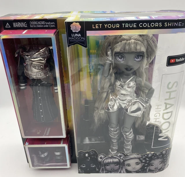 RAINBOW HIGH SHADOW Series 1 Luna Madison- Grayscale Fashion Doll £19. ...