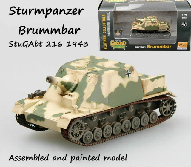 WW2 GERMAN STURMPANZER Brummbar armoured gun Tank 1:72 non diecast Easy ...