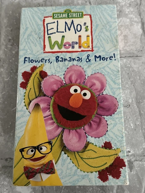 SESAME STREET ELMO’S World Flowers Bananas More VHS Vintage Video Tape ...