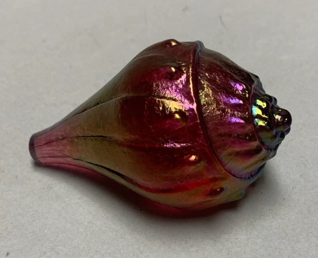 FIGURINE PRESSE-PAPIERS ROBERT Held Seashell, verre d'art, Canada ...