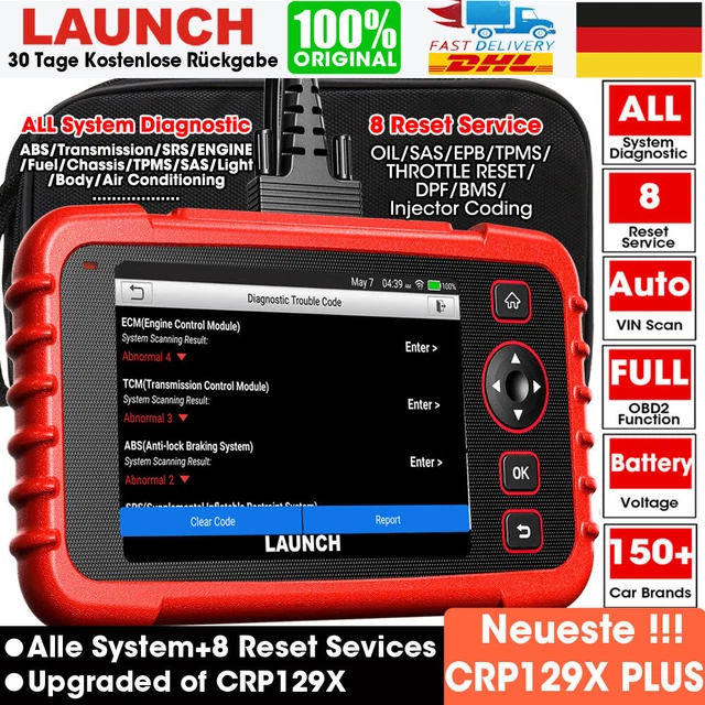 Launch Crp129x Plus Profi Obd2 Diagnosegerät Alle System Tpms Epb Bms