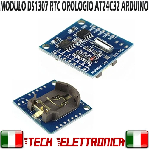 Modulo Rtc Ds1307 Real Time Clock I2c Orologio Arduino Pic Eur 170