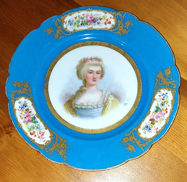 ASSIETTE PORCELAINE SEVRES Madame De Montesson EUR 300,00 - PicClick FR