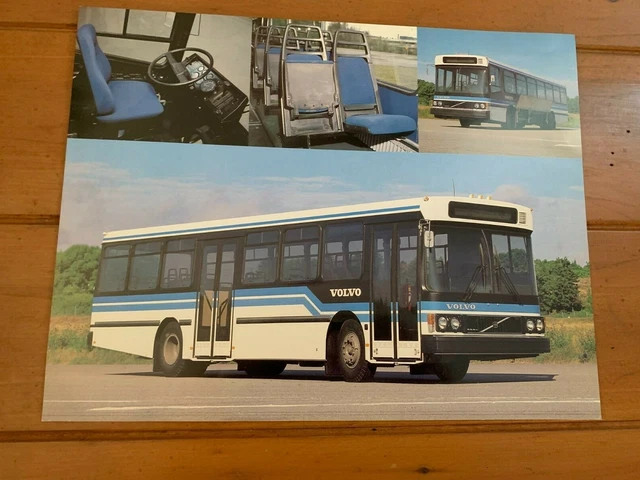 8X10 NYC NY City Bus Volvo B10M Color Photograph Technical Data ...
