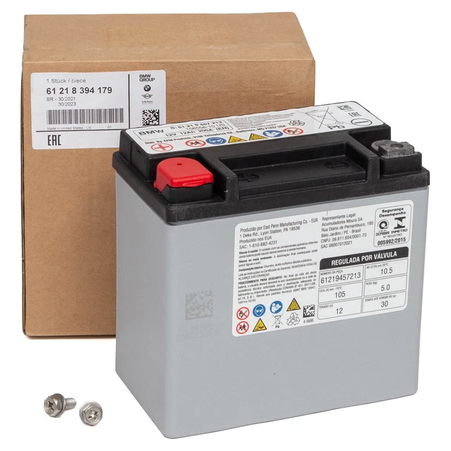 ORIGINAL BMW AGM Motorrad Batterie 12V 12Ah 200A 61218394179 EUR 135,90 ...