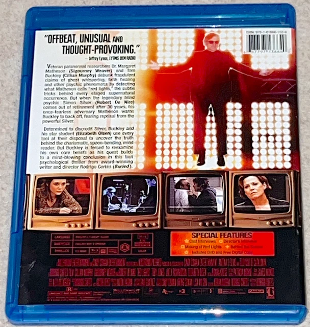 CILLIAN MURPHY RED LIGHTS Robert De Niro Sigourney Weaver REGION A BLU ...