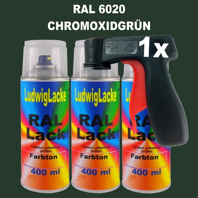 RAL 6020 VERT Oxyde de Chrome Mat 3 X 400ml Spray Freihaus Acrylique ...