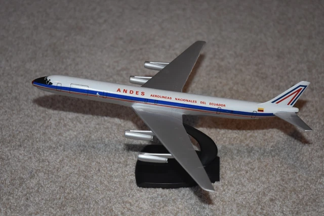 VTG AIR JET ANDES Aerolineas del Ecuador DC-8F Airplane Desk Model 1/ ...