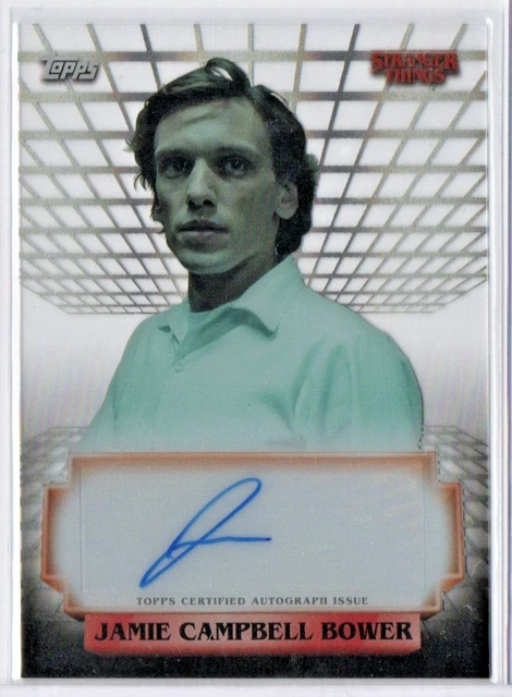 2025 TOPPS STRANGER Things High Tek JAMIE CAMPBELL BOWER Vecna Auto ...