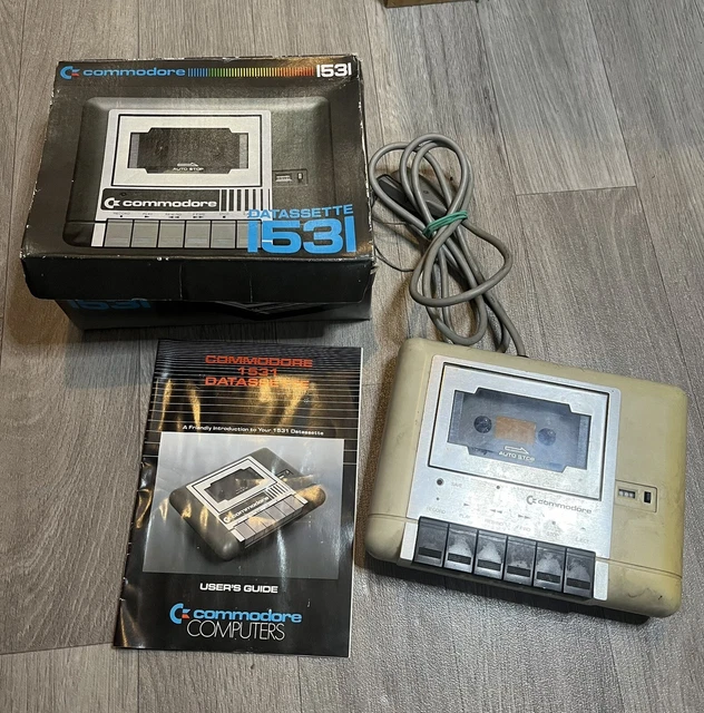 COMMODORE 64 DATASSETTE Tape Deck Cassette Player Model C2N - UNTESTED ...