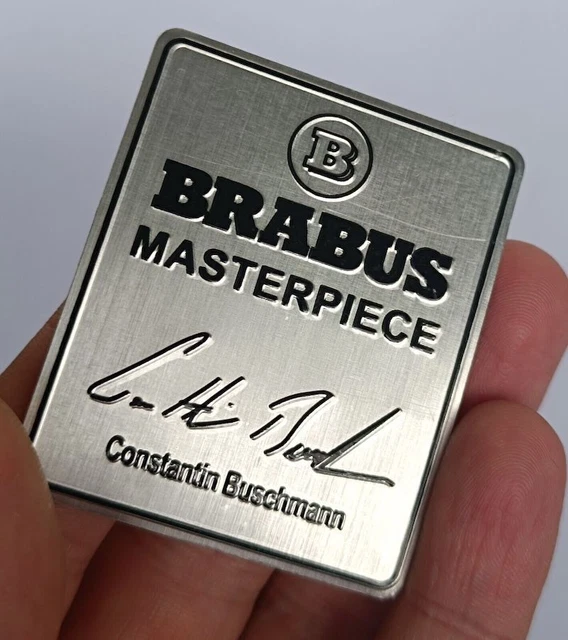 MERCEDES BENZ BRABUS Masterpiece Logo Embleme Emblem Abzeichen ...