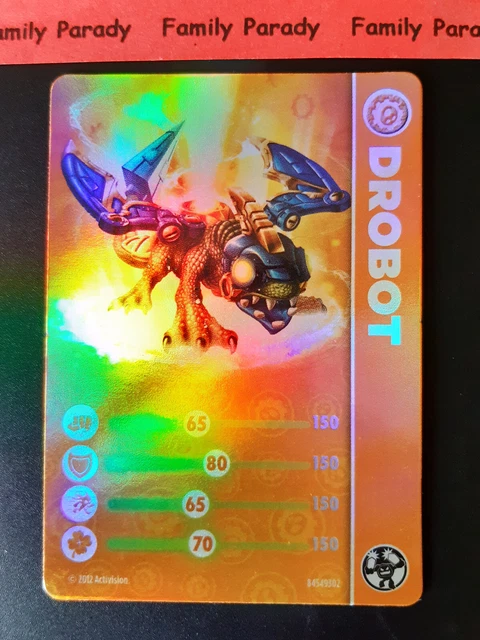 CARTE SKYLANDERS GIANTS LIGHTCORE DROBOT Carte Stat Only EUR 7,00 ...