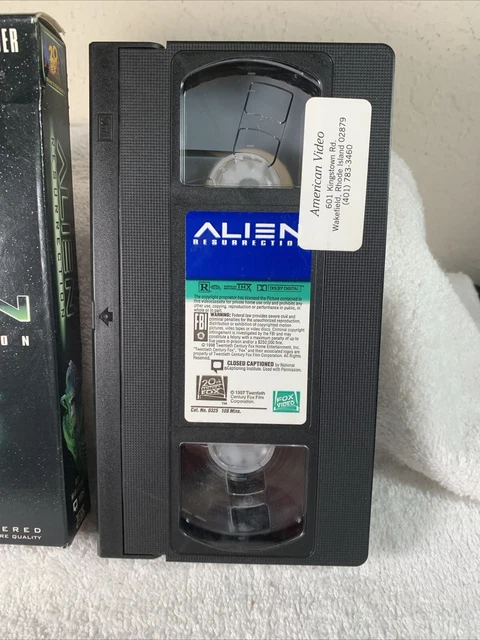 ALIEN RESURRECTION VHS 1997 Video Tape Sigourney Weaver Ryder Sci-Fi ...