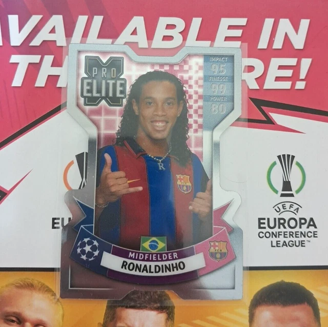 RONALDINHO PRO ELITE Chrome X Shield - Match Attax 2023 / 2024 23 / 24 ...