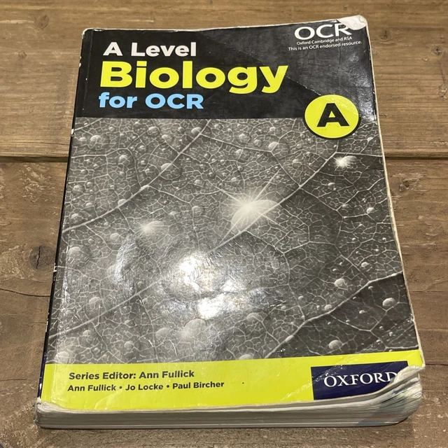 A LEVEL BIOLOGY for OCR A (OCR A Level Sciences) Textbook £22.00 ...