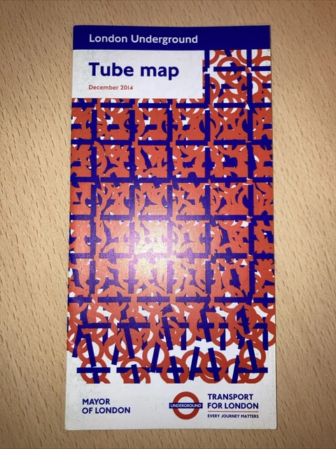 LONDON UNDERGROUND Tube Map. (. 2014. December. ) £1.99 - PicClick UK