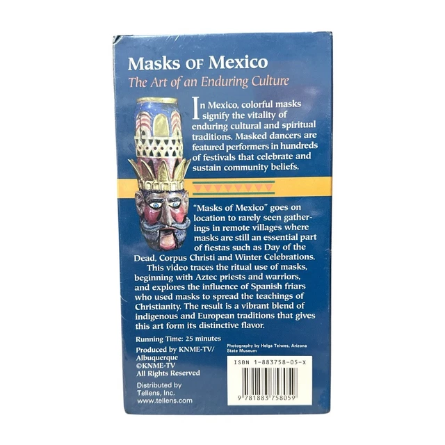 ARTS OF THE Southwest Masks of Mexico Enduring Culture VHS Tape New ...