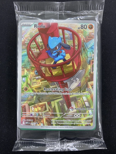 RIOLU - 010 - Mega Evolution - Black Star Promo - Pokémon Center ...