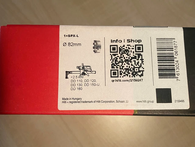 HILTI X- CHANGE Module, SPX- L, ø 82mm / Diamantbohrkrone neu,( NP 134 ...