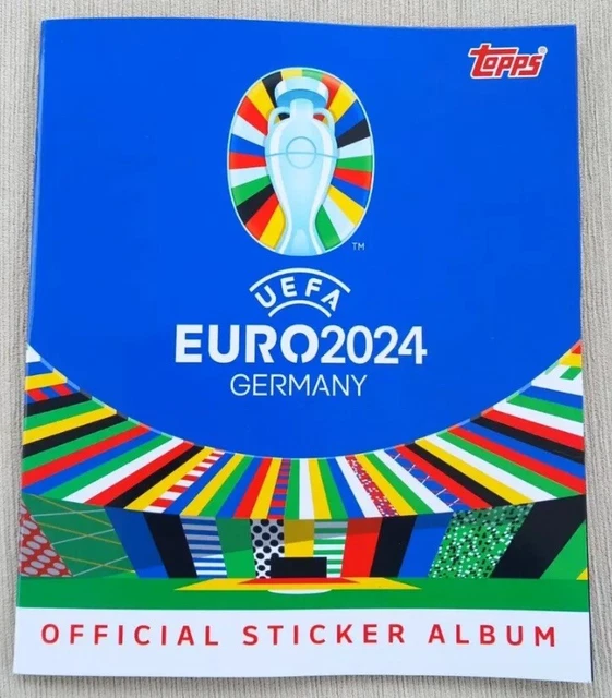 TOPPS UEFA EURO 2024 OFFICIAL STICKER ALBUM EMPTY with 6 starter ...