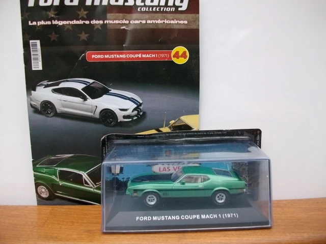 COLLECTION FORD MUSTANG N°44 Mustang Coupé Mach-1 (1971) avec le livret ...
