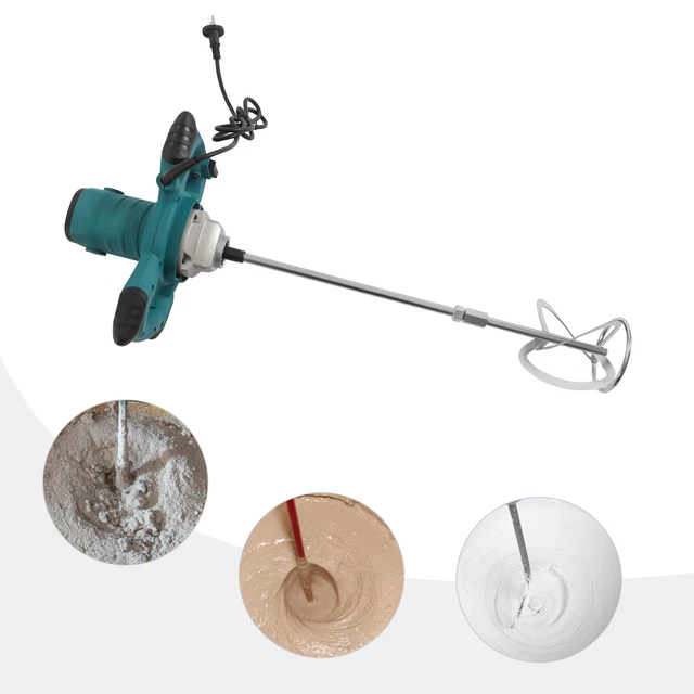 2100W ELECTRIC CEMENT Mixer Plaster Mortar Render Paint Tile Adhesive ...
