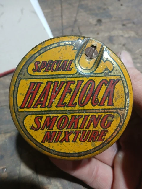 YELLOW ROUND HAVELOCK Special Smoking Mixture Tobacco 2oz Melbourne Tin ...