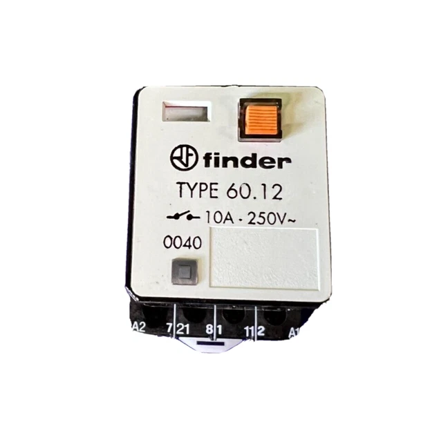 FINDER RELAY & Socket 240 Volt Coil DPDT 60.12 £12.00 - PicClick UK