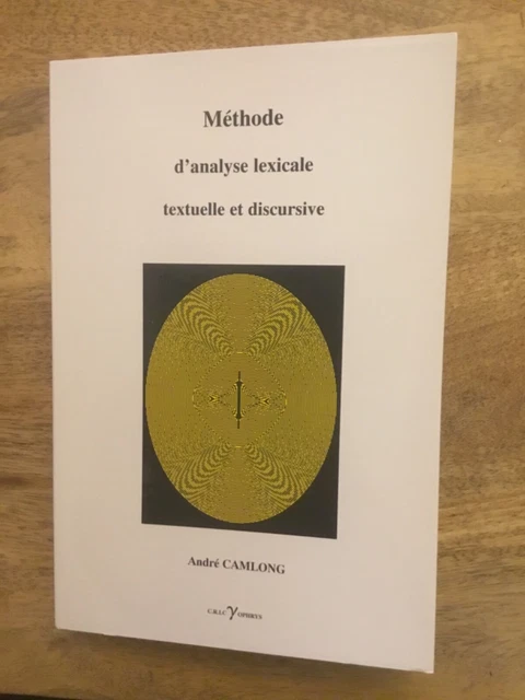 MÉTHODE D'ANALYSE LEXICALE, textuelle et discursive EUR 14,99 - PicClick FR