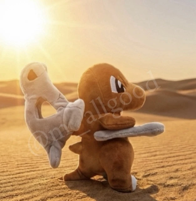 CUBONE PLUSH MEDIUM Sized 16cm Soft Fluffy Good Present For Pokemon ...
