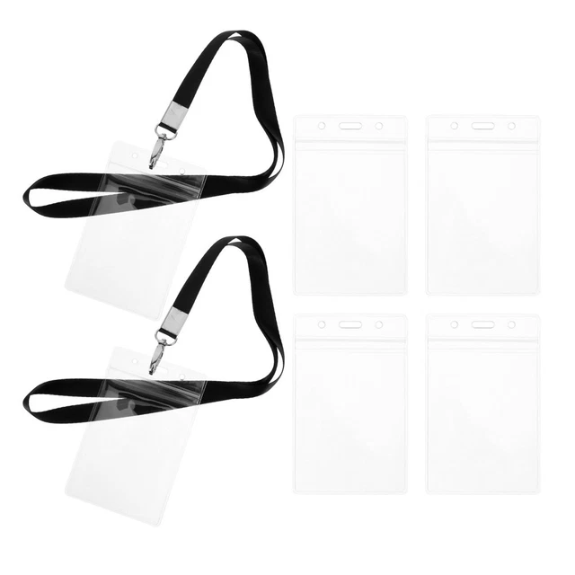 6 PCS NAME Tag Plastic Holders Simple Luggage Tags Lovely Secure $21.99 ...