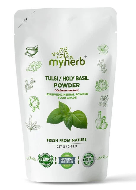 POUDRE DE BASILIC Sacré Tulsi Myherb 227 G EUR 18,05 - PicClick FR