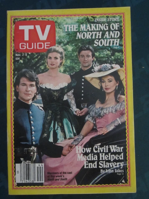 TV GUIDE NOVEMBER 1985 North & South Patrick Swayze New York Metro No ...